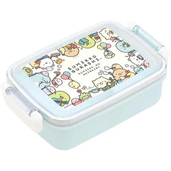 ［商品仕様］2点ロック式の1段弁当箱です。好きなことに囲まれて、いつもよりちょっぴりごきげんなすみっコたちの『すみっコのおきにいり』シリーズ！いろんなお気に入りがあるけど、みんないっしょに「すみっこ」で過ごす時間が1番のお気に入り♪【サイズ...