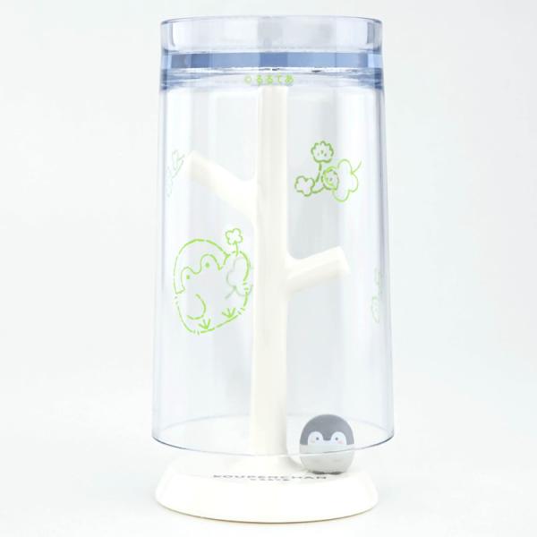 ［商品仕様］【サイズ】スタンド：約直径60×H116mmコップ：約直径65×H110mmパッケージ：約W69×H158×D69mm【素材】スタンド：ABS、PVC、TPR/コップ：AS【重量】約80g【生産国】バングラデシュ［特記事項］※画...