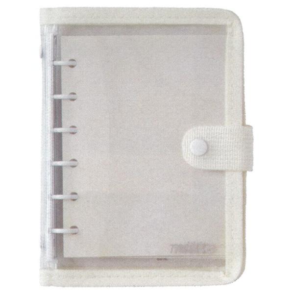 ［商品仕様］【サイズ】約W115×H160×D25mm【素材】PVC・ポリエステル・スチール・紙・PP【本体重量】約103g【内容】シール台紙：10枚/クリアポケット：3枚【生産国】中国［特記事項］※画像はあくまでも商品イメージになります。...