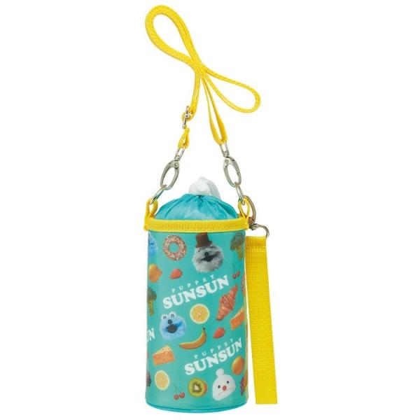 ［商品仕様］【サイズ】外寸：約直径90×H170mm （巾着・ショルダーベルト含まず） 【品質表示】表地：PVC／裏地：アルミ蒸着フィルム／ベルト：ポリプロピレン 【仕様】約500mlまでのペットボトルに対応(直径約65mm以内のボトル)。...