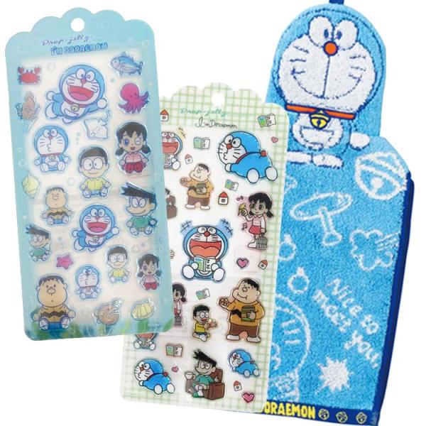 ［商品仕様］ドラえもん ドロップジェリーシール2枚とマスコット付きドレスタオル セット(●´(ェ)｀)ノ゛数量限定です！！【セット内容】マスコット付きドレスタオル（1,650円）ドロップジェリーシール オウチジカン（550円）ドロップジェリ...