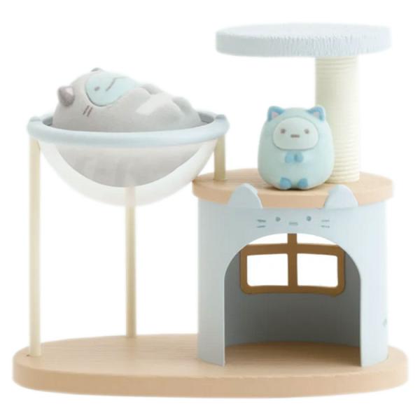 ［商品仕様］【サイズ】約90×100×55mm【内容】キャットタワー、マスコット1体【素材】　本体：ABS樹脂　とかげのマスコット：ATBC-PVC【仕様】フロッキー加工【生産国】中国【特長】　ドームはクリア素材！　とかげのごろごろしている...