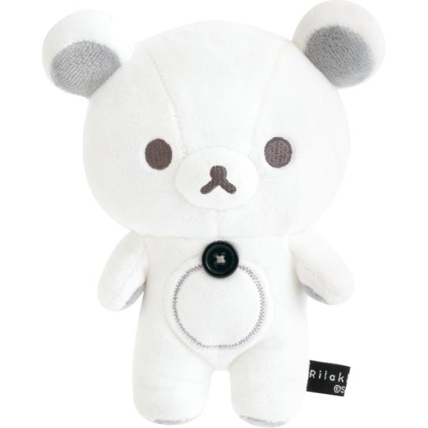 ［商品仕様］BASIC RILAKKUMAシリーズにモノクロデザインが仲間入り！シンプルだからこそ引き立つ、ごゆるりとしたしぐさに癒されてくださいね♪【サイズ】約165×135×80mm【素材】ポリエステル【生産国】ベトナム［特記事項］※画...