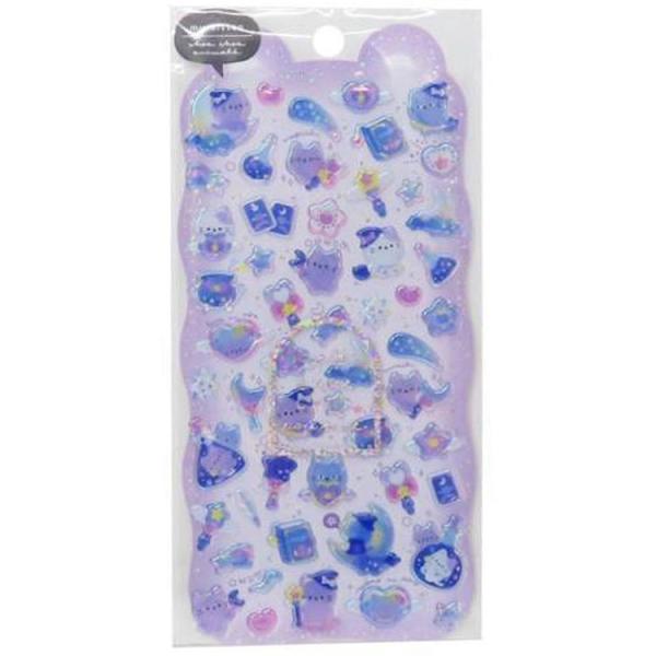［商品仕様］オーロラ加工シールでキラキラ☆台紙にもホログラム箔入り♪ 【サイズ】 本体：約H175×W90×D1.5mm パッケージ：約H198×W95×D1.5mm 【素材】薄い硬質エンビ＋オーロラグリッター＋オーロラ加工［特記事項］※画...
