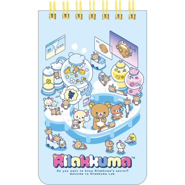 ［商品仕様］リラックマたちのひみつにせまるリラックマラボが誕生!?近未来的でトレンド感のあるデザインがポイントの『リラックマラボ』シリーズです☆ワクワクがいっぱいのリラックマラボをのぞいてみませんか？リングノートタイプのミニメモ帳♪【サイズ...