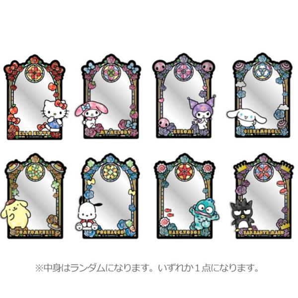 ［商品仕様］ステンドグラス風の繊細なデザインが華やかスマホケースや手帳に貼ってサッと身だしなみチェックができるアクリルミラーシール。軽くて割れにくいアクリル製。スマホケースや手帳など、持ち歩くアイテムに安心して貼り付けられます。スマホ裏に貼...