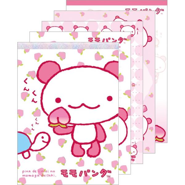 ［商品仕様］モモパンダは桃から生まれた、桃が大好きな桃色のパンダ。妹のコモモパンダや友達のカメくんやカエルくんといっしょに、桃をめぐって楽しい毎日を過ごしています!【サイズ】約148×105mm【仕様】塩ビ表紙、箔押し【内容】本文4種丁合8...
