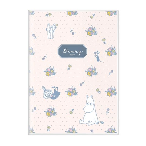 ［商品仕様］【サイズ】 本体:約W153×H218×D5mm・64頁 パッケージサイズ:約W155×H223×D6mm【仕様】3月始まり、透明ビニールケース仕様、しおりひもペンホルダー付、カードポケット付、六曜表記、月相表記【内容】(202...