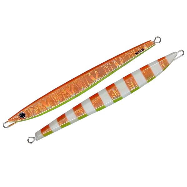 コンセプトは3S「スパイラル・スライド・ロングステイ」。ジャーク後のラインスラッグを瞬時に出すことにより、初期動作でクリンとスパイラルしながら横方向に飛び、非対称の形状により 横向きになってスライドします。潮流や船の流れ方により異なりますが...