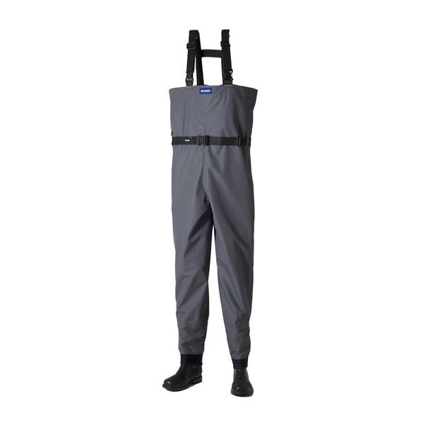 気温、湿度が高くなる時期や長距離移動時にもウェーダー内部の快適性を保つ透湿素材を使用。歩行時に砂や水分を吸収しないPCVソール仕様。砂地での歩きやすさ、アフターメンテナンスも考慮されたオリジナルソール。本体とブーツドッキング部分は耐久性を考...