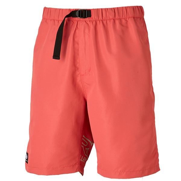 盛夏に活躍するショートパンツ。発売以降マイナーチェンジを重ねているロングセラーショーツ。本体は耐久性を重視したポリエステル素材。片手でサイズ調整が可能なアジャスター付きウエストベルト。コストパフォーマンスにも優れる夏の定番アイテム。