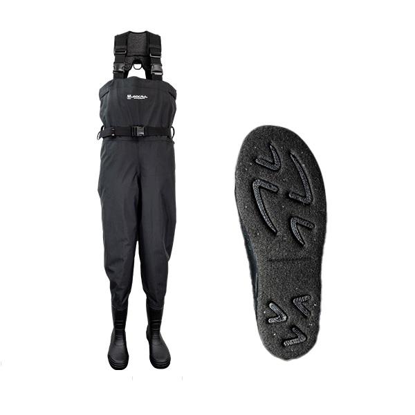 4層透湿防水素材採用ウェーダー。充実の機能と性能でアングラーを心強くサポート。●透湿性に非常に優れた4層透湿防水素材を採用。防水性はもちろん高い透湿性を誇る素材を採用することにより、長時間の釣行でも蒸れにくく、快適な状態をキープします。●充...