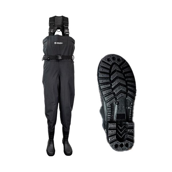 4層透湿防水素材採用ウェーダー。充実の機能と性能でアングラーを心強くサポート。●透湿性に非常に優れた4層透湿防水素材を採用。防水性はもちろん高い透湿性を誇る素材を採用することにより、長時間の釣行でも蒸れにくく、快適な状態をキープします。●充...