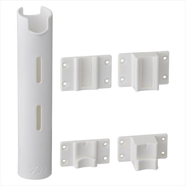 クーラー用本体（竿立て部）は取り外し簡単な着脱式ロッドスタンド。本体（竿立て部）は着脱可能で使用しない時に取り外せばクーラーボックスはコンパクトな状態で収納可能。直径約Φ33mmまでのロッドに対応。使用シーンによる2種類の高さ違い台座標準装...