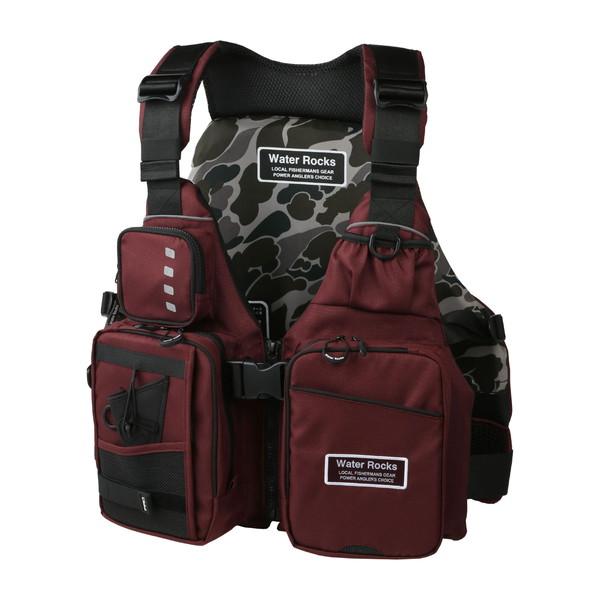 ウェーディングの最初の一着としては機能性十分なライフベストです。ウエストハーネス仕様でわずらわしい股ヒモがなくスタイリッシュで、強固な素材と十分な浮力は高い安心感があり、釣りに集中できます。全6色でカラーが選べファッショナブルに釣りができます。