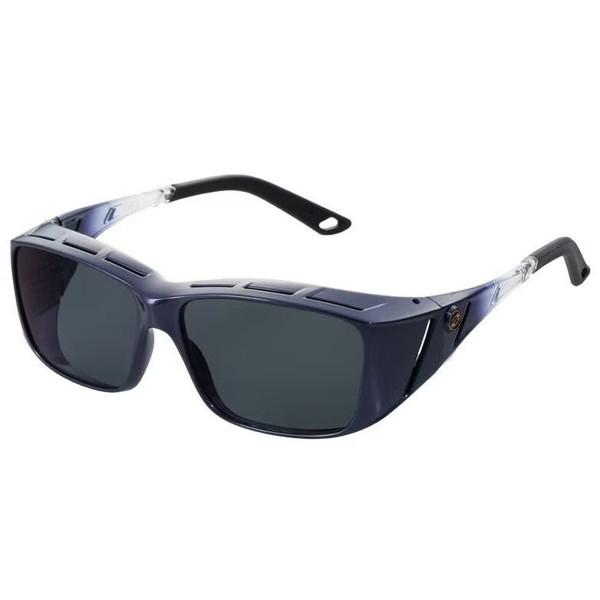 遮光性と通気性を兼ね備えた、本格軽量オーバーグラス。耳への圧迫感が少ない形状のエラストマー製モダンが汗ズレを防止。金属芯を内蔵しており、眼鏡の上から重ね掛けた際のフィット感も調整可能。