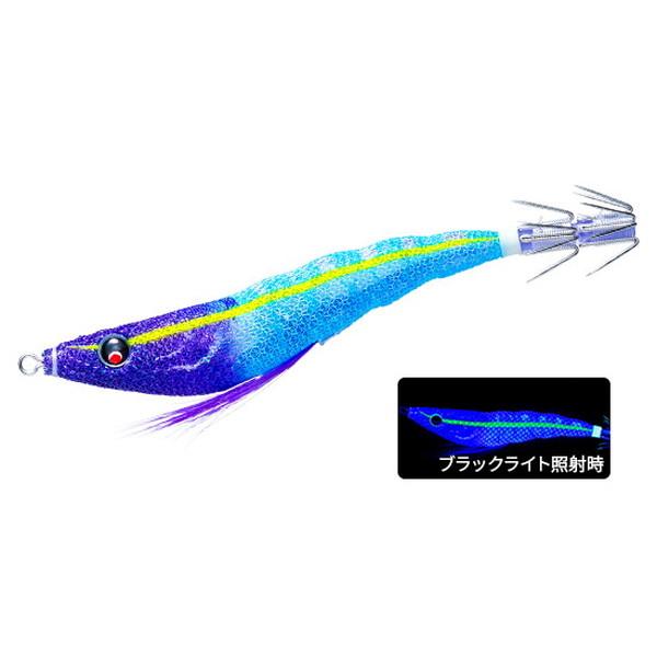 イージースリム布巻に新サイズ70mm登場！イージー!! ラクラク!! イカキャッチ!!【すみ潮ブルー】紫外線が深場まで届きやすい「すみ潮」状況下でイカが認識しやすいブルー系は効果抜群!! 紫外線が含まれるメタハラ集魚灯下のディープでも効果あり。