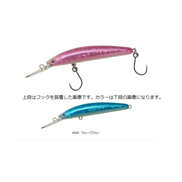 サイズ（mm）　60　標準自重　（g）　3.8　フック仕様　ヴァンフックPL-51BL＃6　