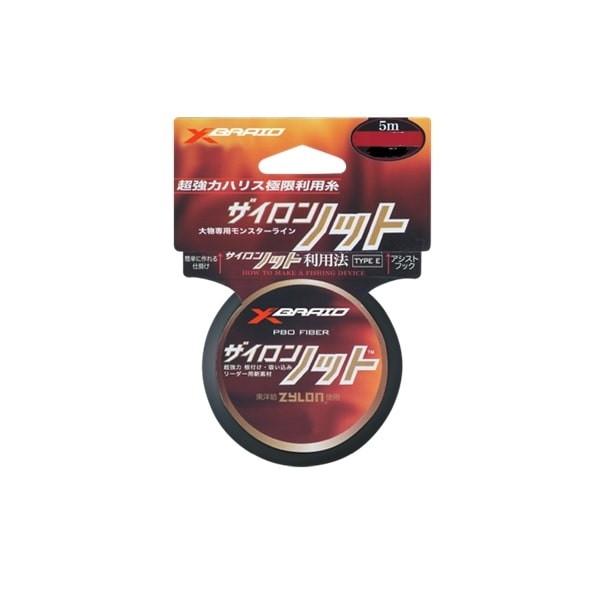 至上最強のスーパー繊維「ザイロン」製リーダーライン。ポリアリレート（商品名：ポリラート）の約2倍の強度を誇り、その圧倒的な強力と、低伸度、耐切創性は、大物用根付けとして、またアシストフック用ラインとしても最強です。