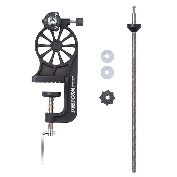 高速リサイクラー2.0（別売）にプラスして12連結スプールのセット、強力テンションに対応するオプションパーツ。12連結PEラインの巻き取りから空スプールへの巻き替えに対応した超ロングシャフト仕様！付属のウレタン製滑り止めカラーで、スプールの...