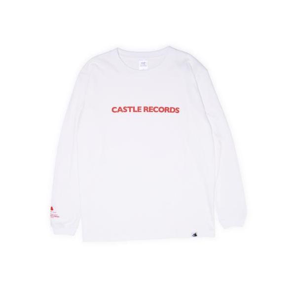 《CASTLE-RECORDS》LONG T-shirts!!■COLORWHITE x RED■SIZES, M, L, XL, 2XL■厚さ5.6オンス■素材綿 100%[S] 身丈:65cm 身幅:49cm 肩幅:42cm 袖丈:60...