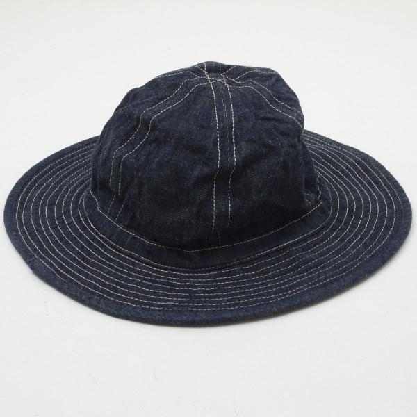 バズリクソンズbr01476BUZZ RICKSON'S　バズリクソンズ　HAT.WORKING.DENIM　 デニムハットコットン100％ワンウォッシュ(A)日本製第一次大戦中に米陸軍に正式採用されて支給されたデニムハット。M（7 1/4...