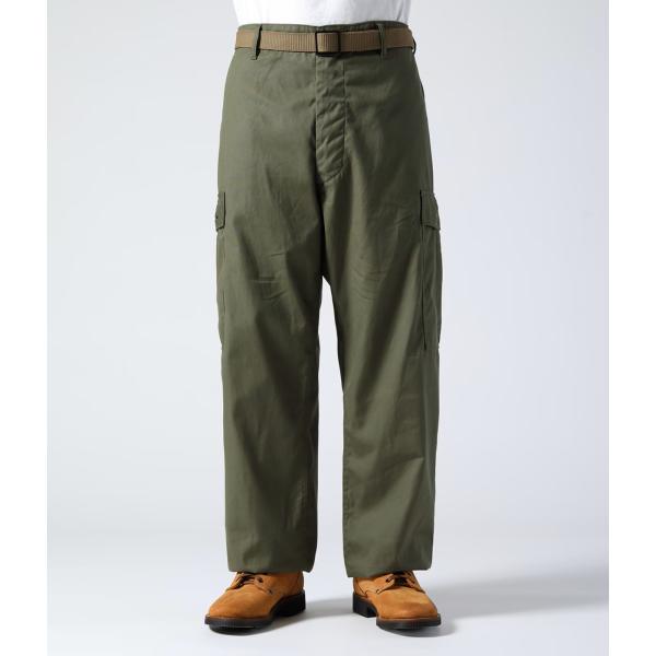 Buzz Ricksons バズリクソンズ　BR42500 / TROUSERS, MEN'S, COTTON WIND RESISTANT POPLIN, OLIVE GREEN, ARMY SHADE 107 SHORT LENGTHサ...