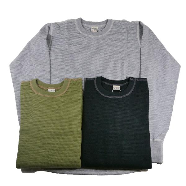 Buzz RicksonsバズリクソンズBR63755THERMAL LS T-SHIRTS サーマル長袖Tシャツ長袖Tシャツ113ヘザーグレー119ブラック149オリーブサイズ：M L XL●綿100％日本製<実寸>　M　身幅...