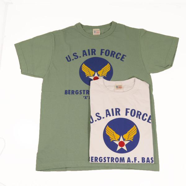 Buzz RicksonsバズリクソンズBR79121U.S. AIR FORCE TEXAS 半袖Tシャツ101 ホワイト148 セージサイズ：M L XL綿100％ アメリカ製(日本サイズ)※商品写真のカラー等につきましては実物のものと...