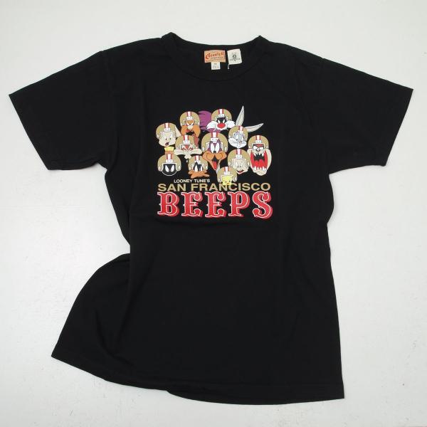 東洋 CH78250-119ロードランナーS.F. BEEPSプリント半袖Tシャツ119 ブラックM L XL綿100%生産国：米国実寸 　M　 身幅約48cm　 肩幅約43cm　 袖丈約18cm　 着丈約64cm　L　 身幅約50cm　 ...