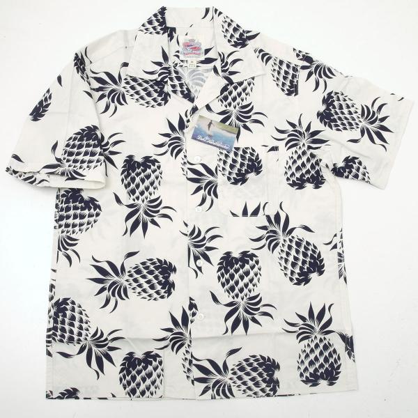 東洋DK37811-101Duke Kahanamokuデューク カハナモクアロハシャツ Pineappleホワイトサイズ：M L XL XXL綿100％白蝶貝ボタン抜染プリント日本製1950年代に作られたDuke Kahanamoku(デ...