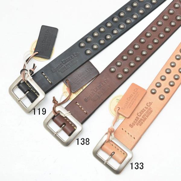 Sugar Cane シュガーケーンSC02322 STUDS BELT本革ギャリソン スタッド ベルト●牛革●幅約42mm