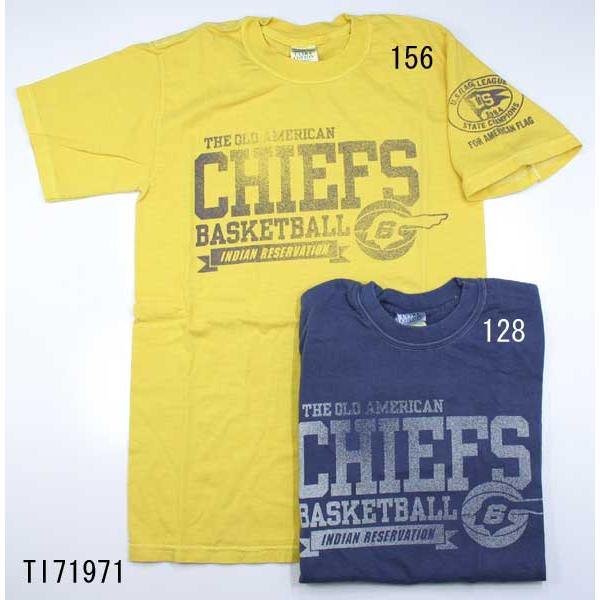 東洋 IK71971CHIEFS半袖ピグメントプリントＴシャツ