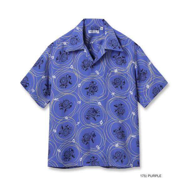 東洋SS39617 / RAYON HAWAIIAN SHIRT “DRAGON GRID”175) PURPLEサイズ：M L作品名： “DRAGON GRID”ヴィンテージ： MADE IN CALIFORNIA, MALIBU年代： ...