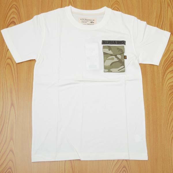 Alpha　アルファTC1081-023M-65 半袖ポケットTシャツホワイトカモポケットサイズ：M L XL素材 綿100％中国製アルファ<サイズ対応表> （身長よりも胸囲を優先してください） S　身長155cm-165cm　...