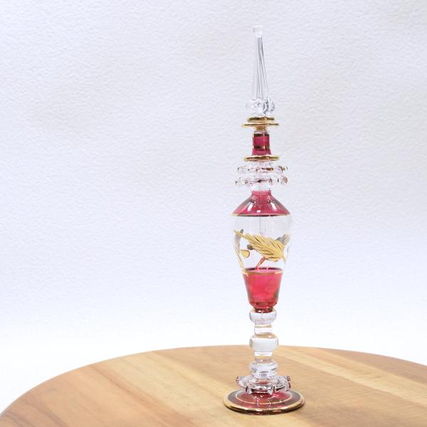 ☆オリエンタル調なエジプトガラス香水瓶☆アレンジで一輪挿しとしてもかわいいオリエンタルパフュームボトル perfume bottle 素材 ：　手吹きガラスハンドメイド作品の為、１点１点若干のサイズの誤差がございます。約と記載させて頂きます...