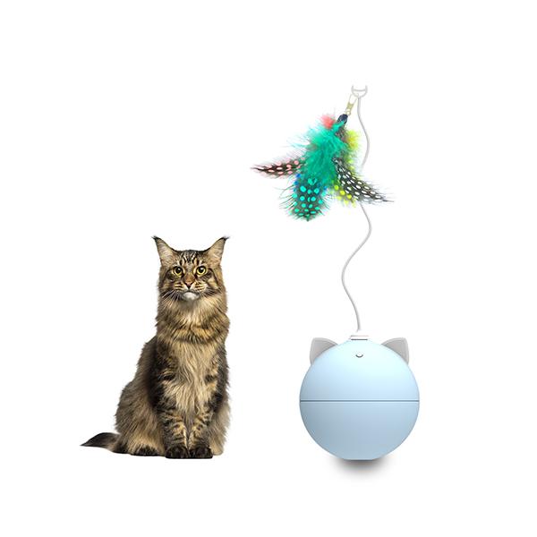 猫大人気のおもちゃです。良く遊びます！ボールタイプの猫用トイ。電動で３６０度ランダムにクルクル回転をして猫の興味を引き付けます。・猫じゃらしは２タイプ装備（ボールタイプ・羽タイプ）・猫耳がカラフルに光るＬＥＤ搭載・静音モーターで夜も静か・１...