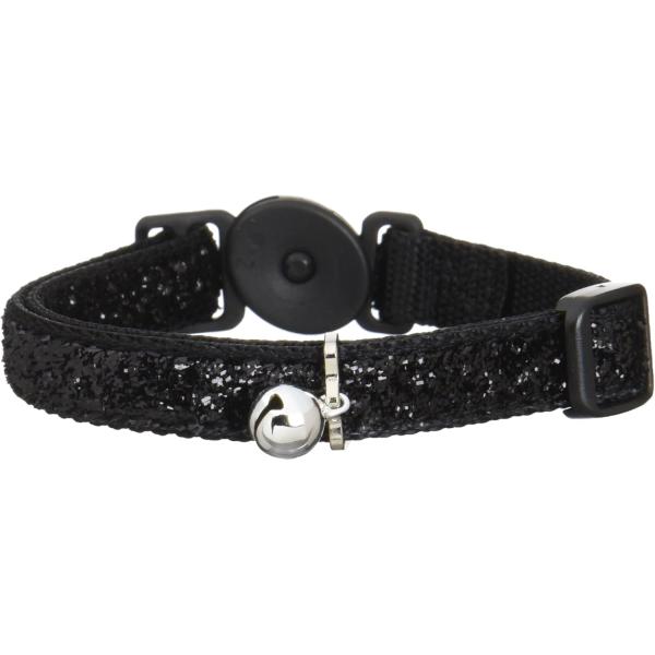 ゴージャスなダイヤ付きのセーフティ首輪引っ掛けても安心。斜めの角度でも外れる機能付き。適応：体重7kgまで首回り：19〜31cm材質：ポリエステル【ネコポス便利用条件】代引き不可首輪は5個まで対応致します。複数を買い物かごに入れますと送料が...