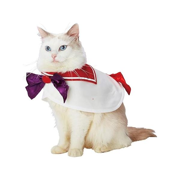 大人気の「セーラームーン」とのコラボ。着るだけでセーラーマーズになりきれて、ＳＮＳ・ブログなどの撮影にもぴったり。対象：全猫種首回り：約17〜28cm材質：ポリエステル【ネコポス便利用条件】代引き不可こちらの商品は2個まで対応致します。複数...