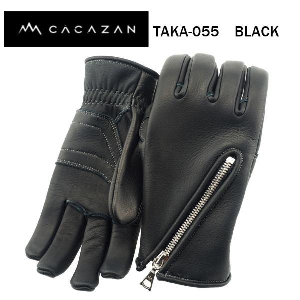 バイク用牛革 本革グローブ-------------------------------------------------------------------------品　番：TAKA-055カラー：ブラック （シルバーステッチ）　サイ...