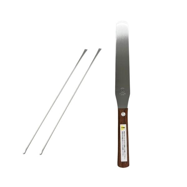 空カートリッジ用 らくらく充填セット（丸ヘラ＋補助金具2本）ステンレス製空カートリッジへ材料をスムーズに充填できる、便利で扱いやすいステンレス製セットです。コーキング材・シーリング材などの詰め替え作業を効率よく行いたい方におすすめです。■ ...