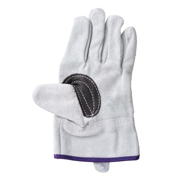 吸汗性がよく、冬は軽防寒としても使える肌触りの良い内綿付き牛床皮背縫い手袋。手の当て部分に山羊皮を使用し、指股を補強。【素材】牛床皮、山羊皮、綿（内側綿つき）【サイズ】M・L・LL【入数】1双【販売単位】1双より爆買　bakugai202602