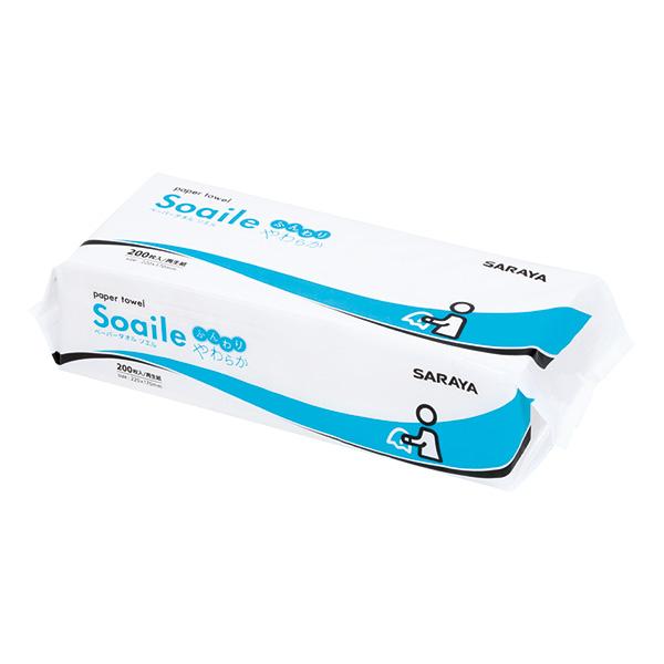 より白く、より柔らかになりました。※1  再生紙を100％使用しています。 手洗い時の水気をしっかり拭き取ります。 小さくまとまるのでゴミの減容になります。 ※1 弊社従来品(サラヤペーパータオルE)との比較 雑古紙をリサイクル使用していま...