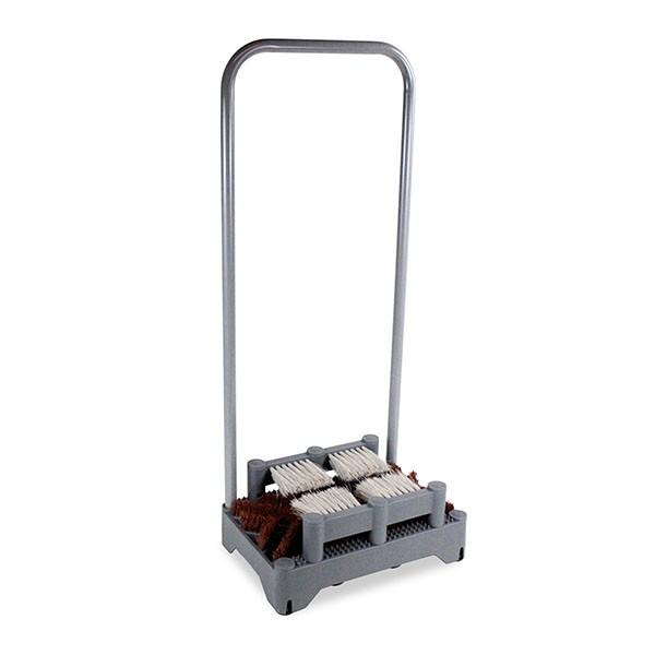 靴の汚れをらくらく除去するブラシ形状。電源不要・さびない樹脂製。型番：MR-178-020-0JAN：4904771105376製造販売元：株式会社テラモト