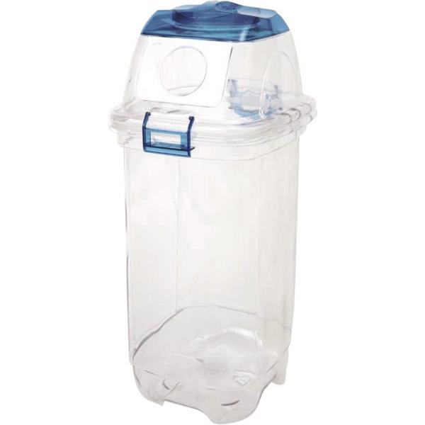 透明ボディで分別意識を高めるリサイクル材使用のダスター型番：TPDR45BJAN：4580167562017製造販売元：積水テクノ成型株式会社/山崎産業株式会社