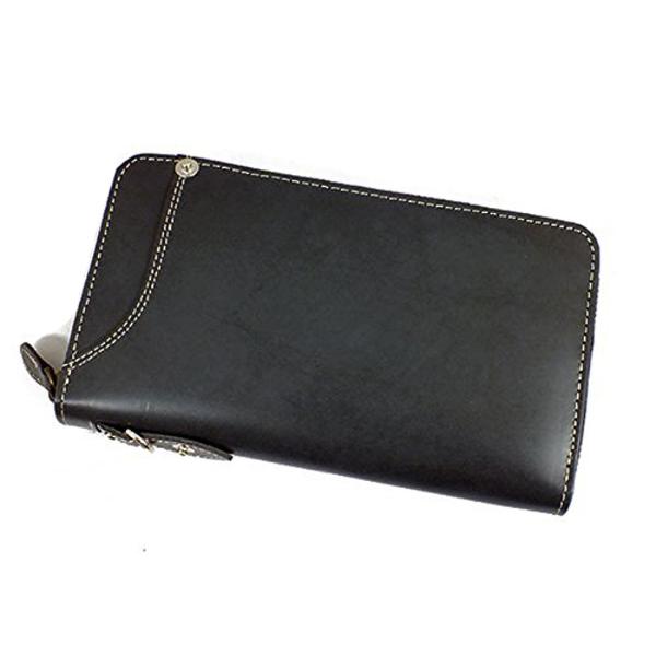 IGGINBOTTOM イギンボトム レザーラウンドウォレット ロングウォレットさいふ サイフ 財布 wallet ig701 サラマンダーボンデッドレザーを採用 :ig701bk ...