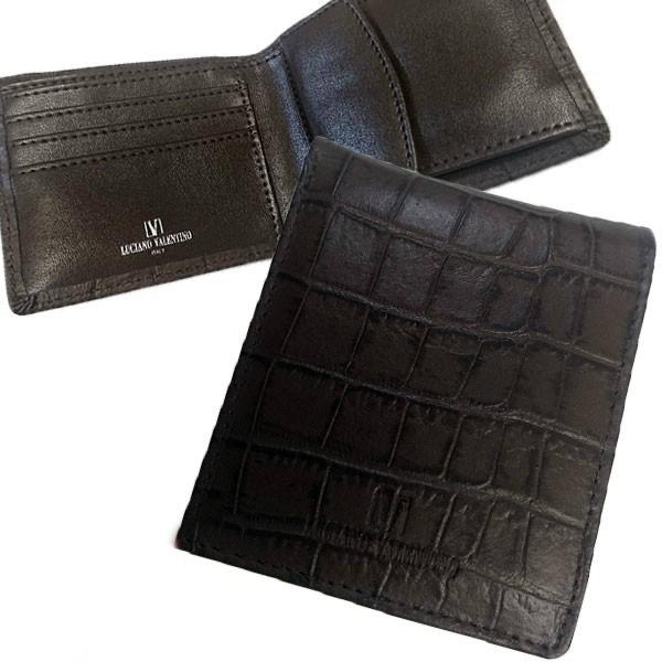 【箱無し】クロコ型押し メンズ 定番 紳士用ショートウォレット【商品詳細】●状態：新品●特徴：・天然皮革 牛革を使用 ポケットに入れても蒸れづらく擦れにも強い・シンプルで飽きの来ないデザイン・幅広い年齢の方にオススメできます●サイズ：H11...