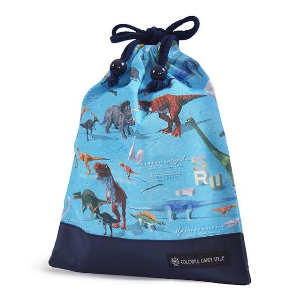 ※撥水生地の巾着は、生地の特性上使い始めはお子様での開け閉めが難しい為、事前にお洗濯後何度か開閉を繰り返して生地を慣らしてご使用ください。