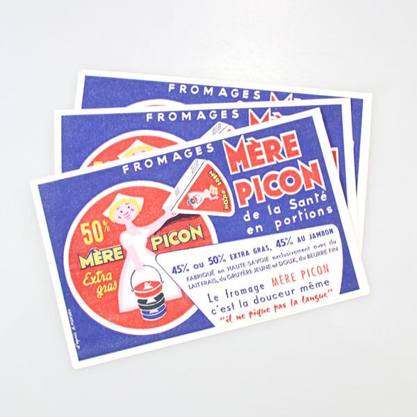 アンティーク ヴィンテージ 雑貨 フランス モルヴァン 紙 ビュバー レトロ イラスト ポスター ANTIQUE BUVARD Mere Picon