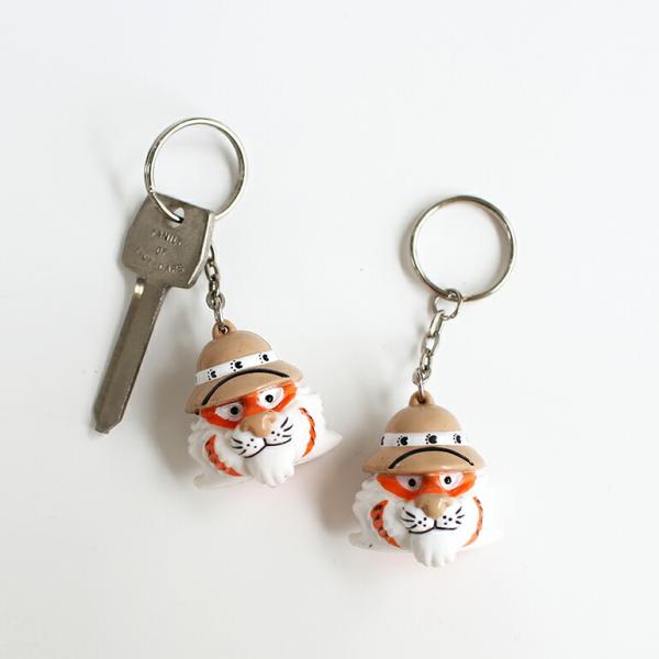 キーホルダー VINTAGE ヴィンテージ EXXON ESSO タイガー トラ 企業 アメリカ 1点販売 デッドストック